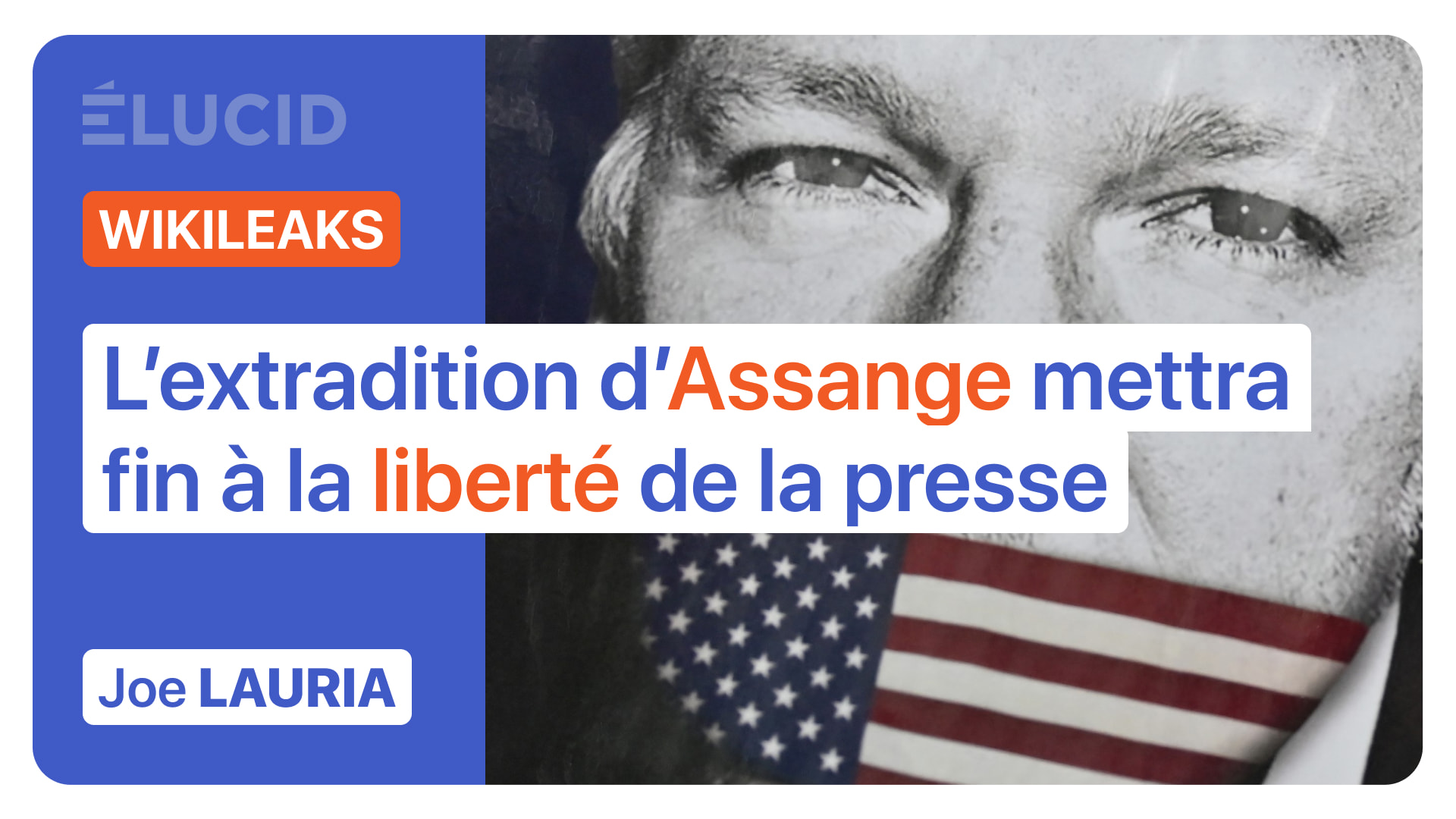 « L'extradition d'Assange mettra fin à la liberté de la presse » - Joe ...