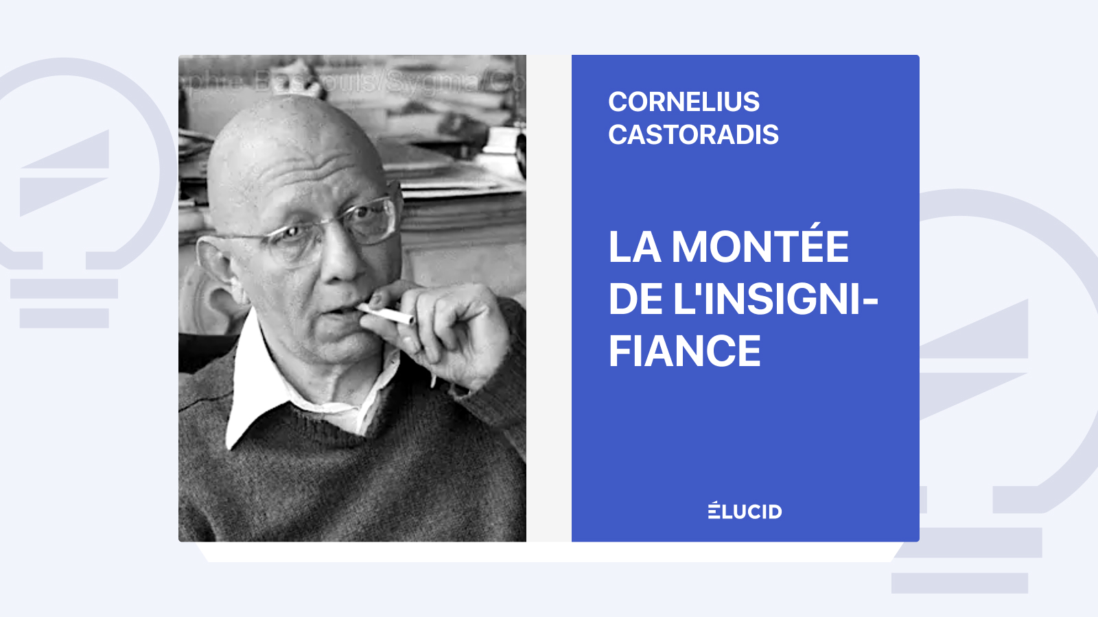 La montée de l'insignifiance - Cornelius Castoriadis - podcast et ...