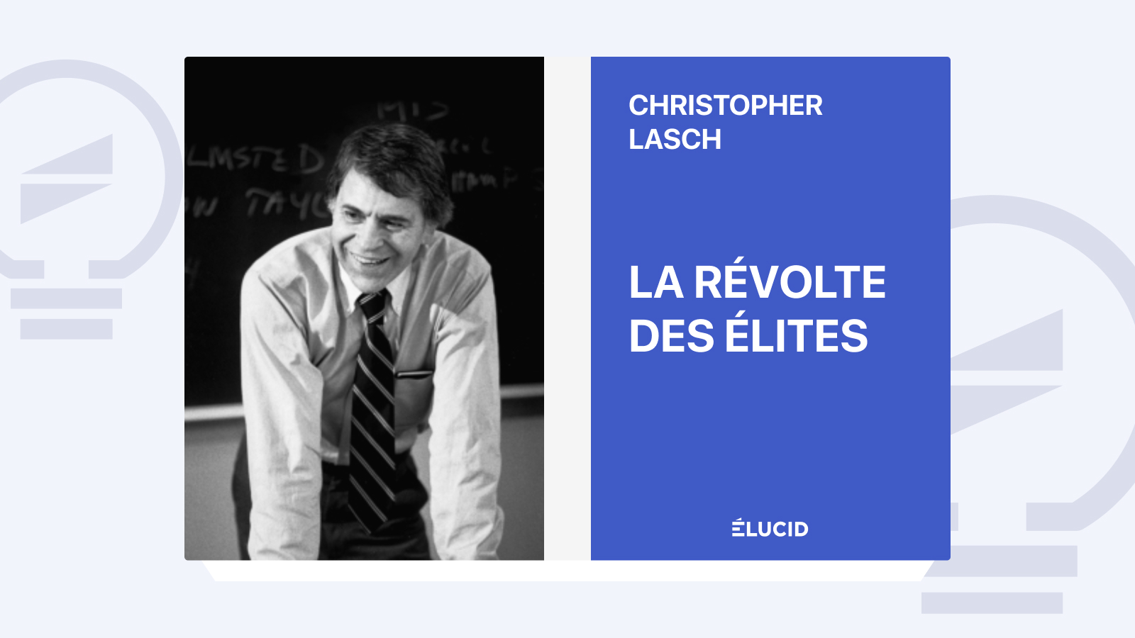 La Révolte des élites - Christopher Lasch - podcast et résumé du livre ...